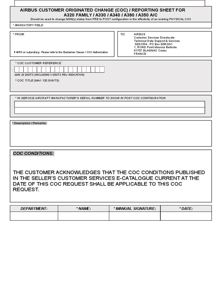 Coc Reporting Sheet | PDF