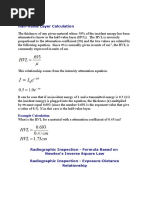Radiography Formula | PDF | Attenuation | Radiography
