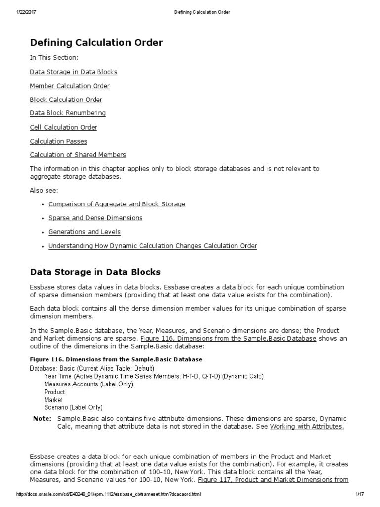 Defining Calculation Order | PDF | Databases | Computing
