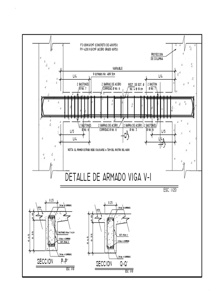 Detalles de Elementos Estructurales | PDF | Ingeniería estructural ...