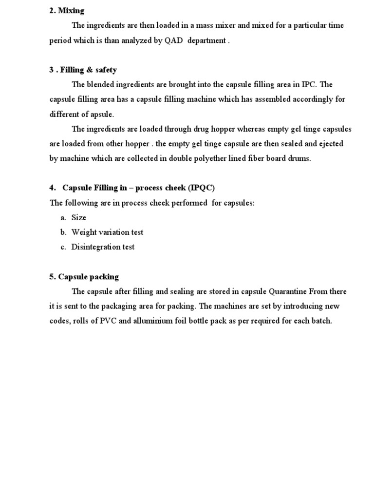 Capsule and Tablet Manufacturing Flowchart | PDF | Tablet (Pharmacy ...
