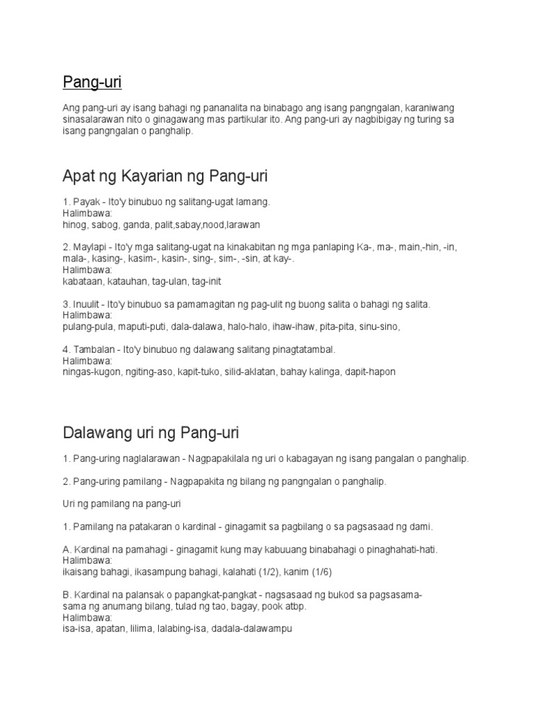 Pang Uri | PDF
