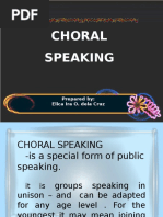 Creative Arts-Choral Verse GR 7 PDF | PDF | Art