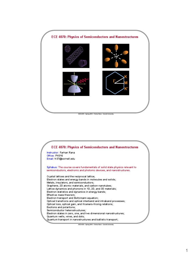 Drude Model | PDF | Semiconductors | Solid State Physics