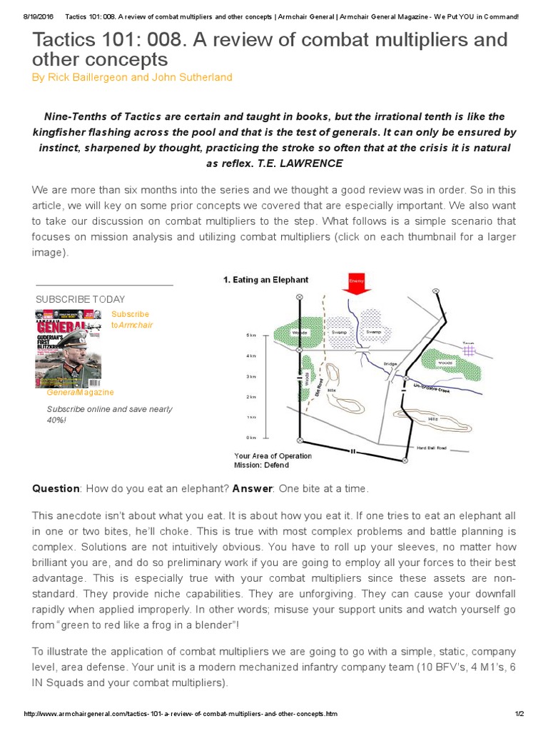 Review of Combat Multipliers | PDF | Reconnaissance | Artillery