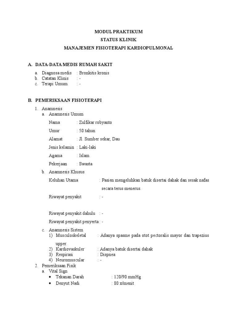 Bronkitis Kronis | PDF