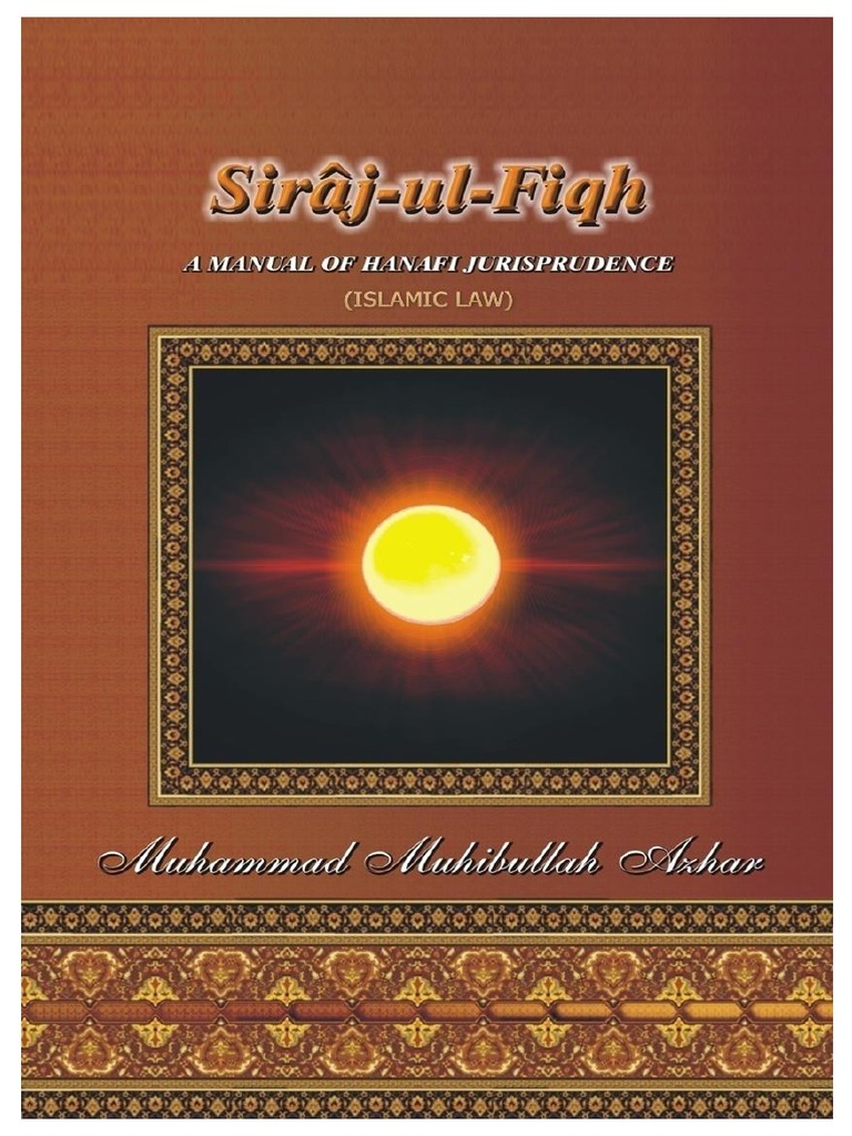 Siraj Ul Fiqh (Final) | PDF | Sharia | Rituals