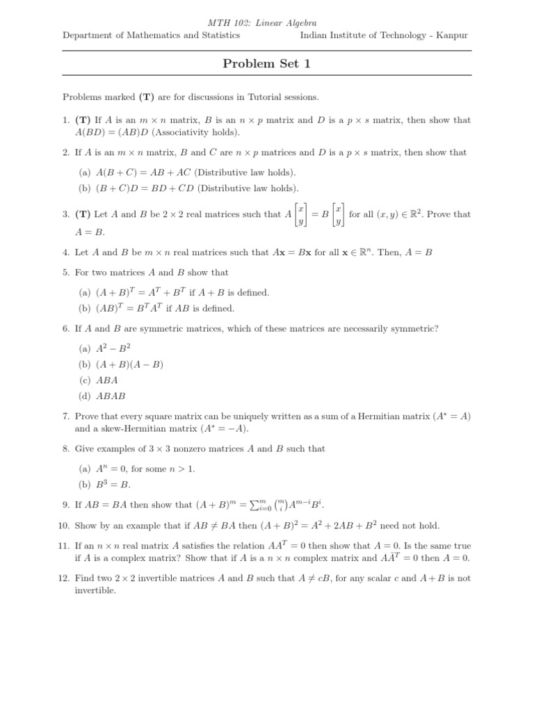 Problem Set 1 | PDF