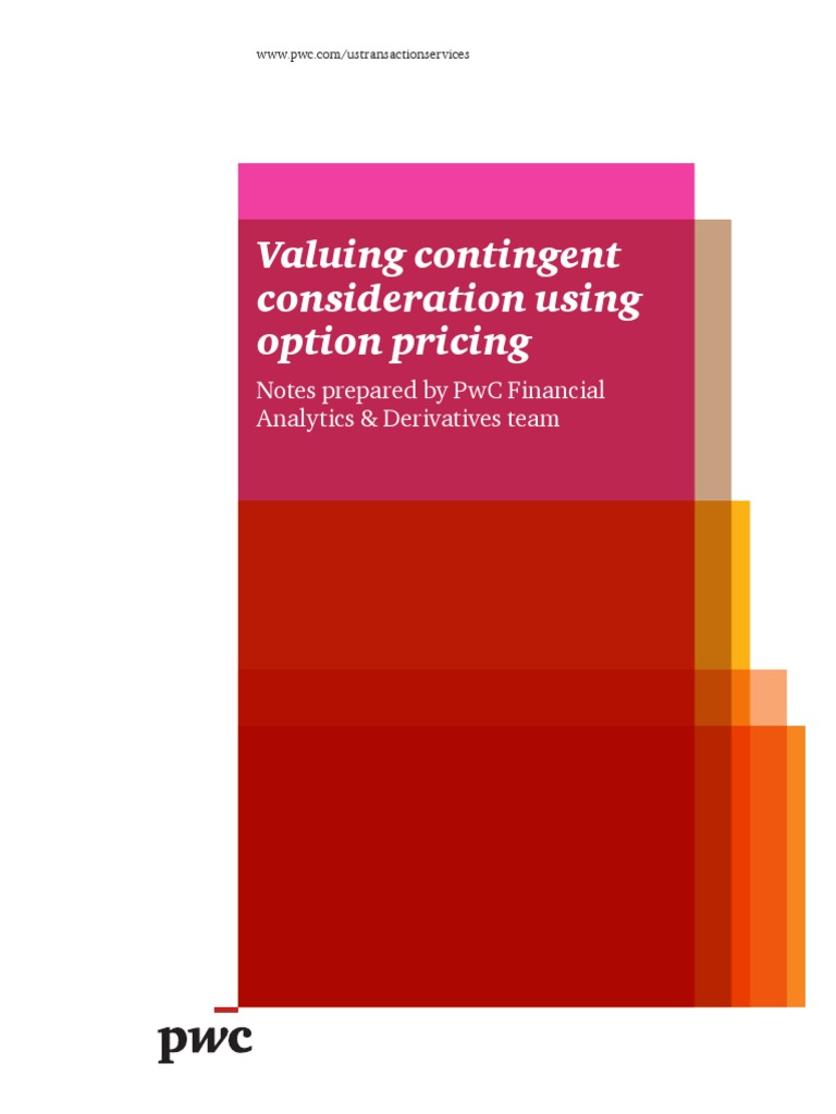 Valuing Contingent Consideration Using Option Pricing PDF | PDF | Beta ...