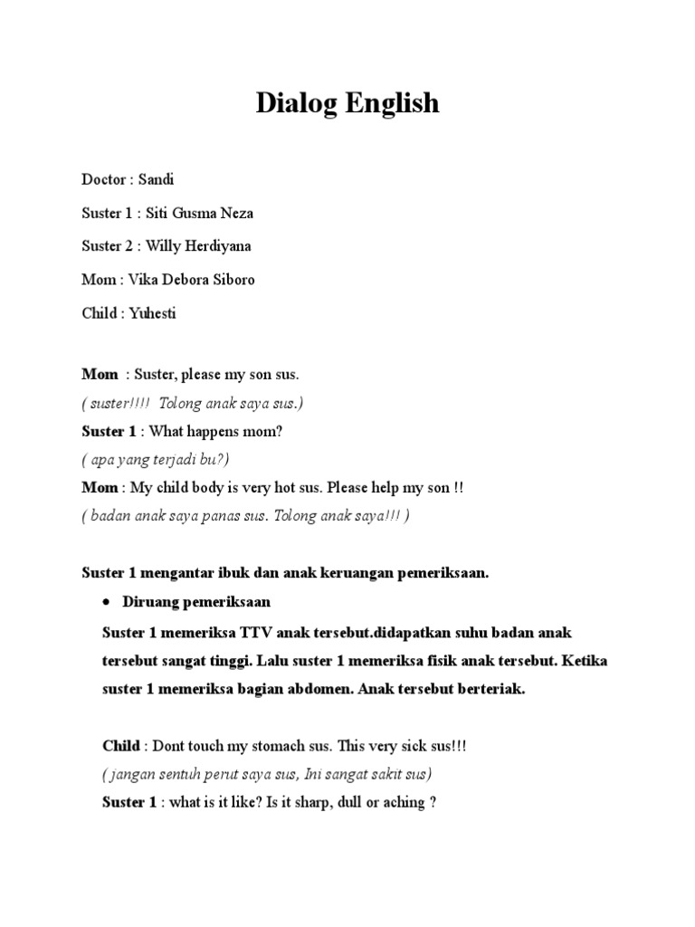 Dialog English | PDF | Pengembangan Diri | Kesehatan Holistik