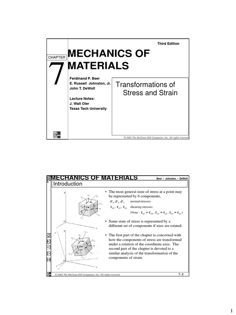 Mohr Cycle 2 | Stress (Mechanics) | Differential Topology