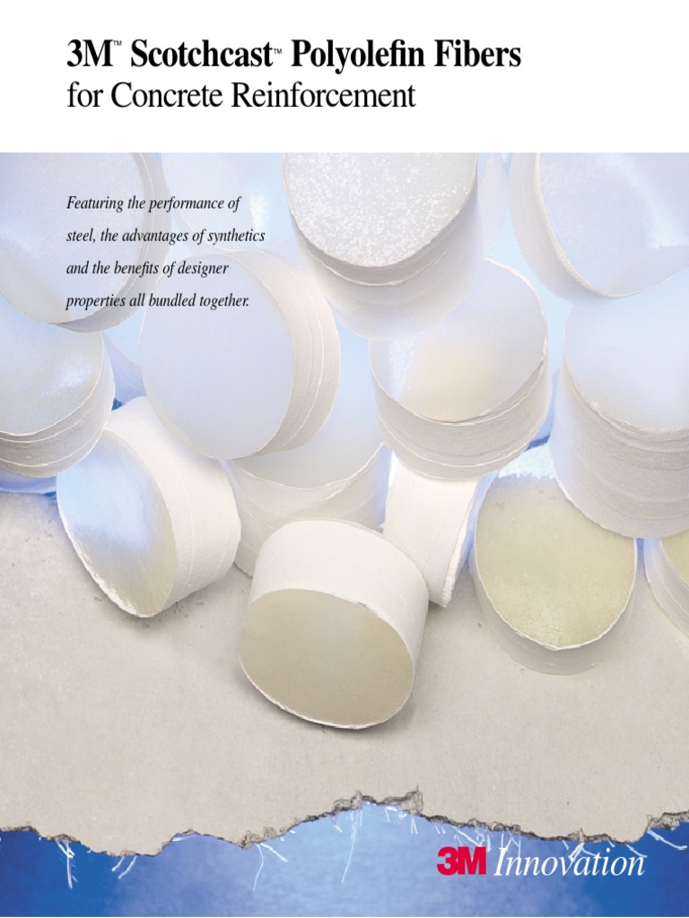 3M Fiber Brochure | PDF | Polyolefin | Concrete
