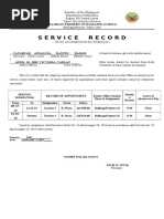 Service Record Template | PDF | Government