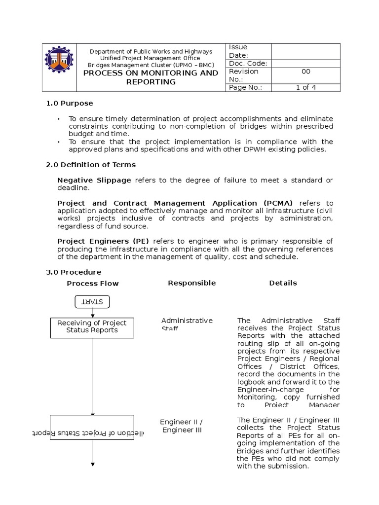 Flow Chart Template Monitoring | PDF | Project Management | Business