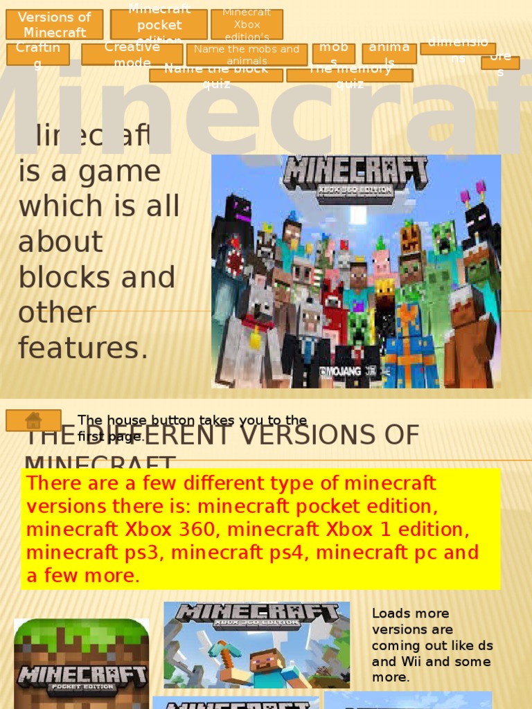 I Love Mincraft Powerpoint | PDF | Minecraft | Leisure