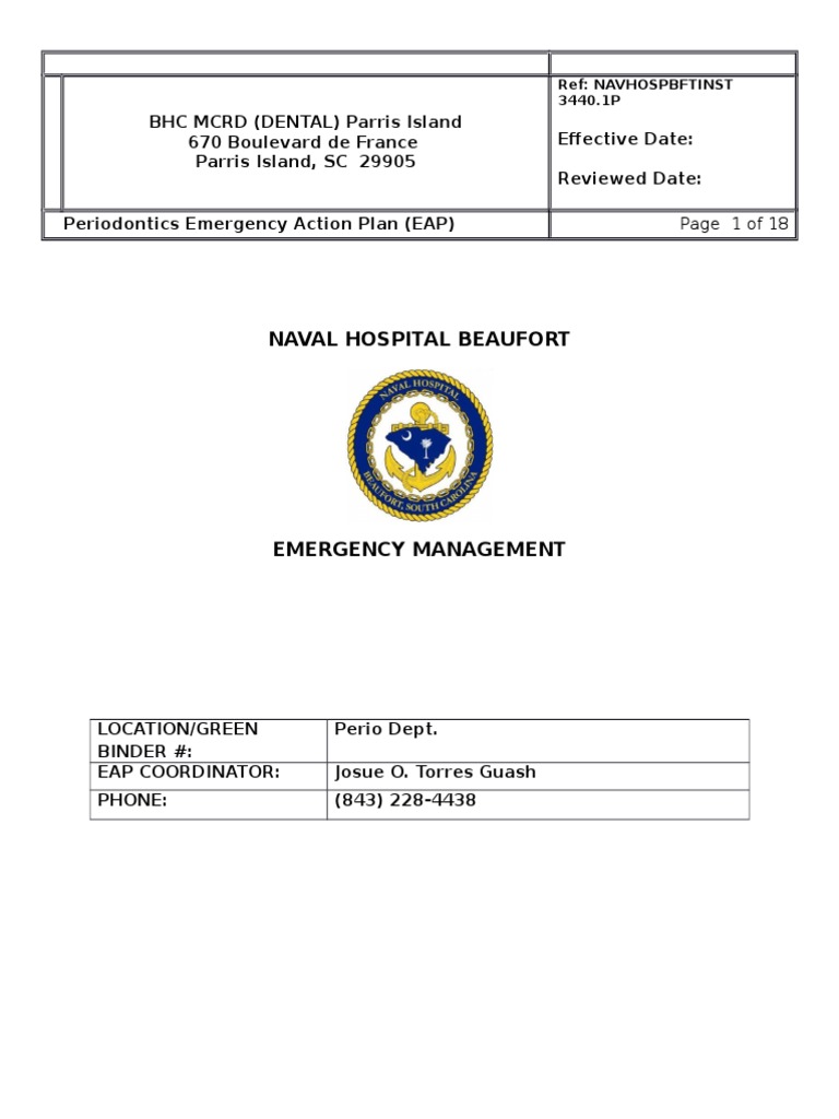 Parris Island Periodontics EAP Guide | PDF | Dangerous Goods | Tropical ...