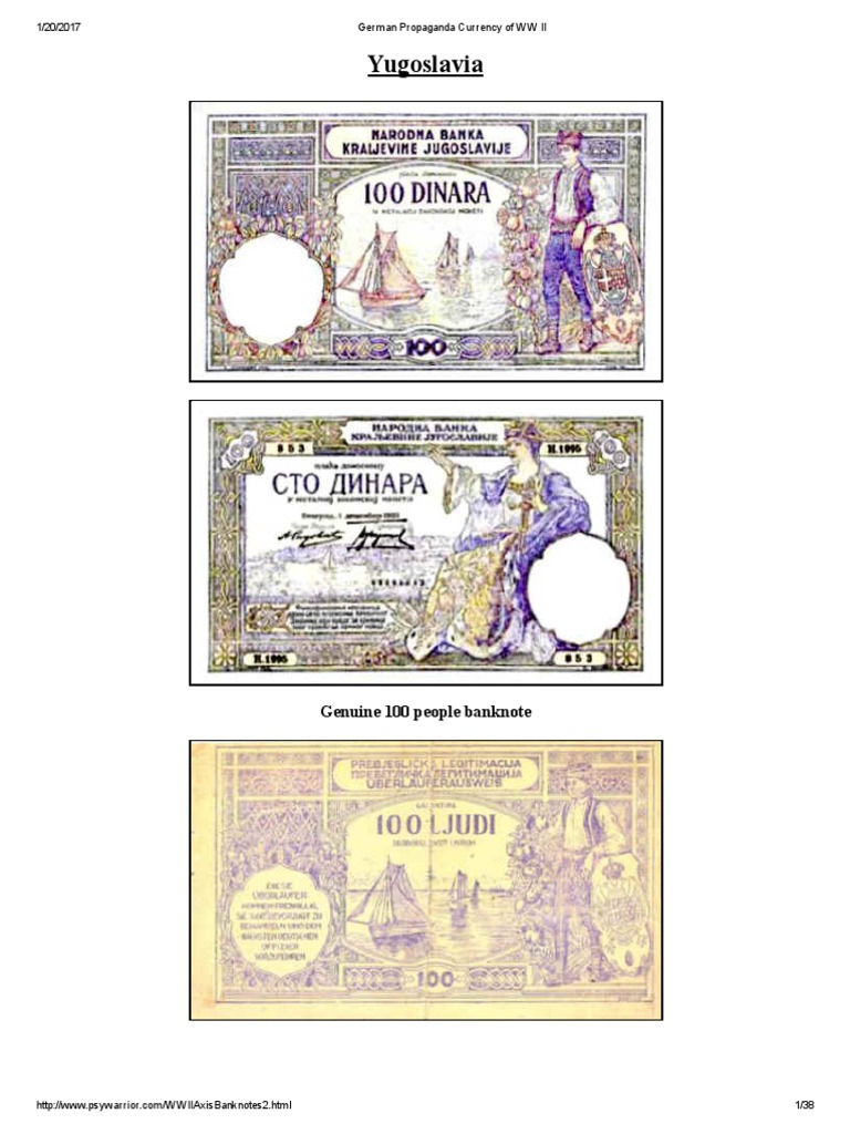 German Propaganda Currency of WW II 2 | PDF | Banknote | Pound Sterling