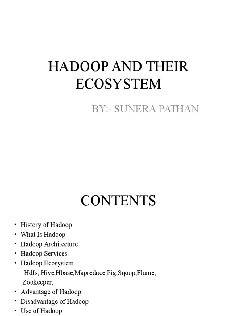 Hadoop and Their Ecosystem | PDF | Apache Hadoop | Map Reduce