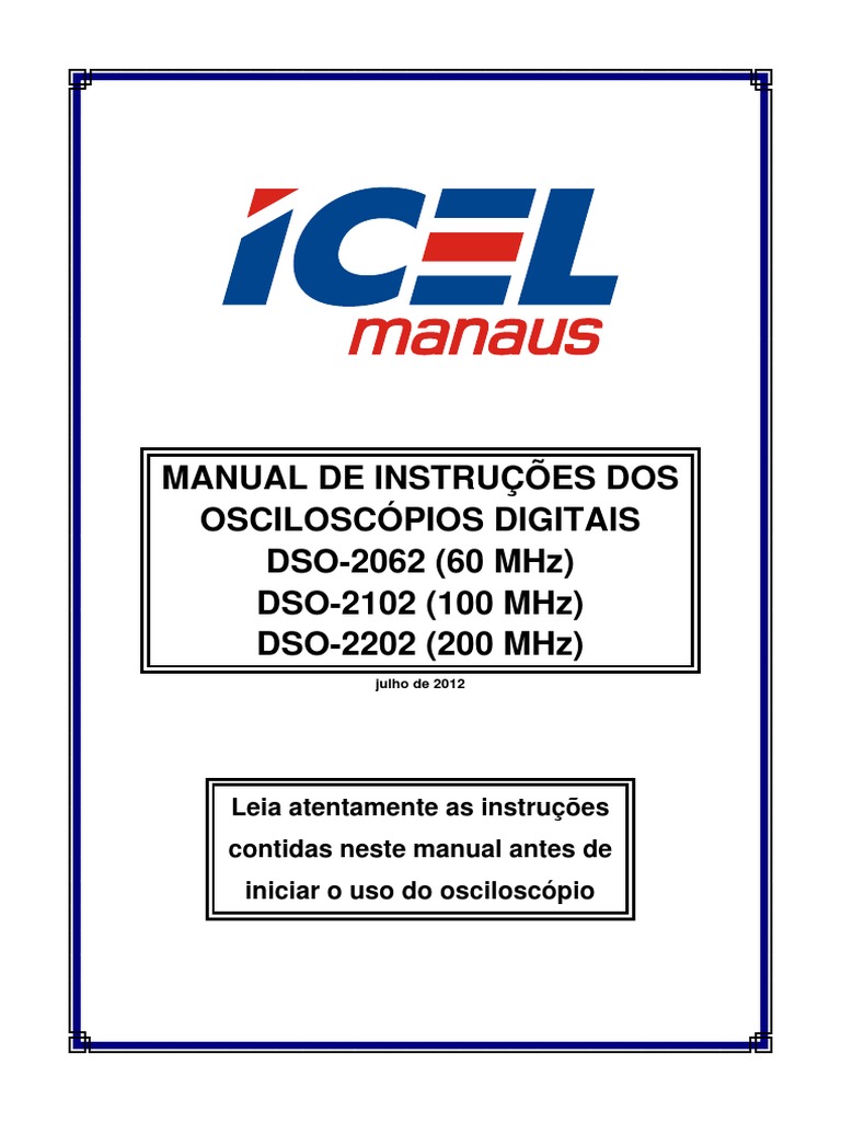 Osciloscopio DSO-2000 Manual - Português | PDF | Tempo | Science