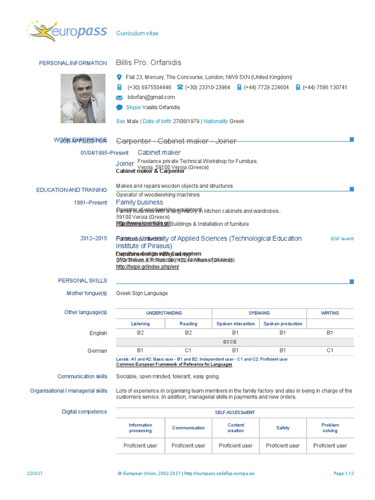 CV Joiner en | PDF