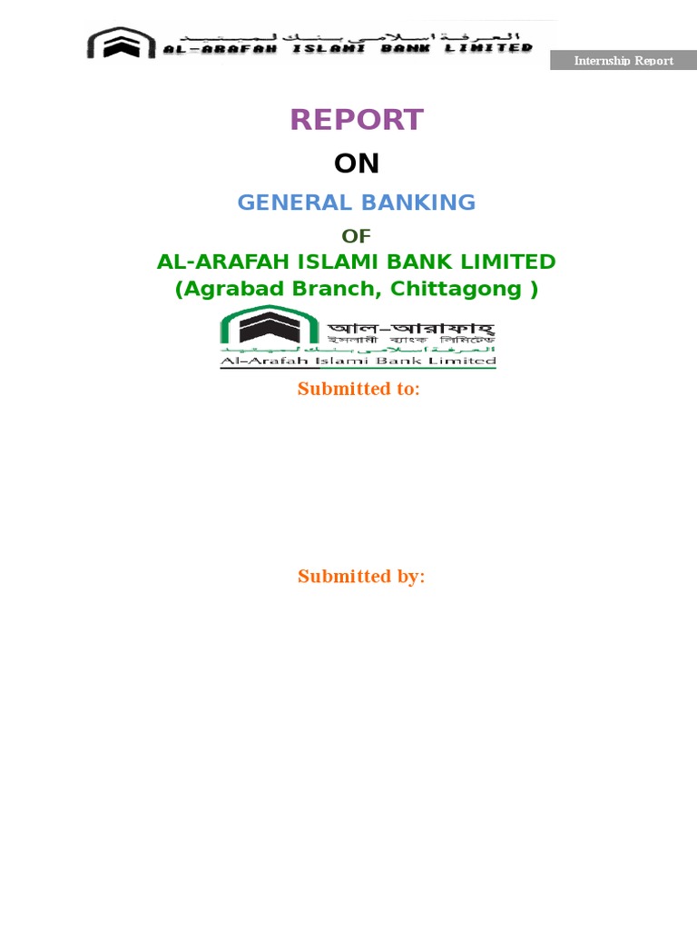 Al Arafah Islamic Bank | PDF | Islamic Banking And Finance | Cheque