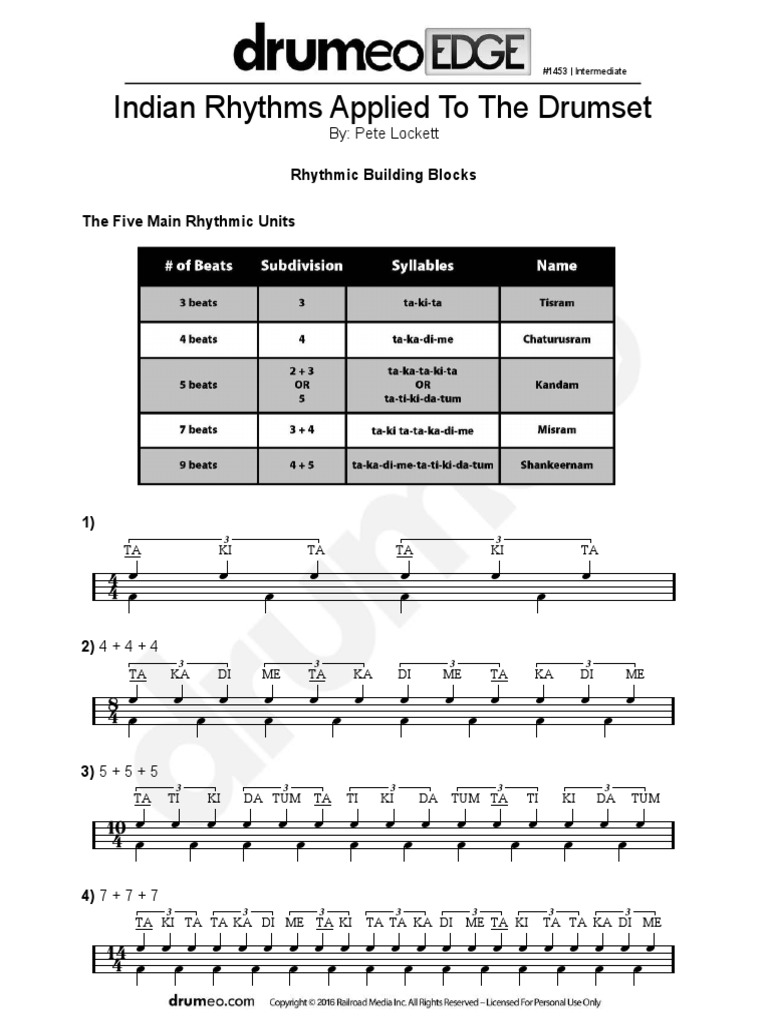 Indian Rhythms. | PDF