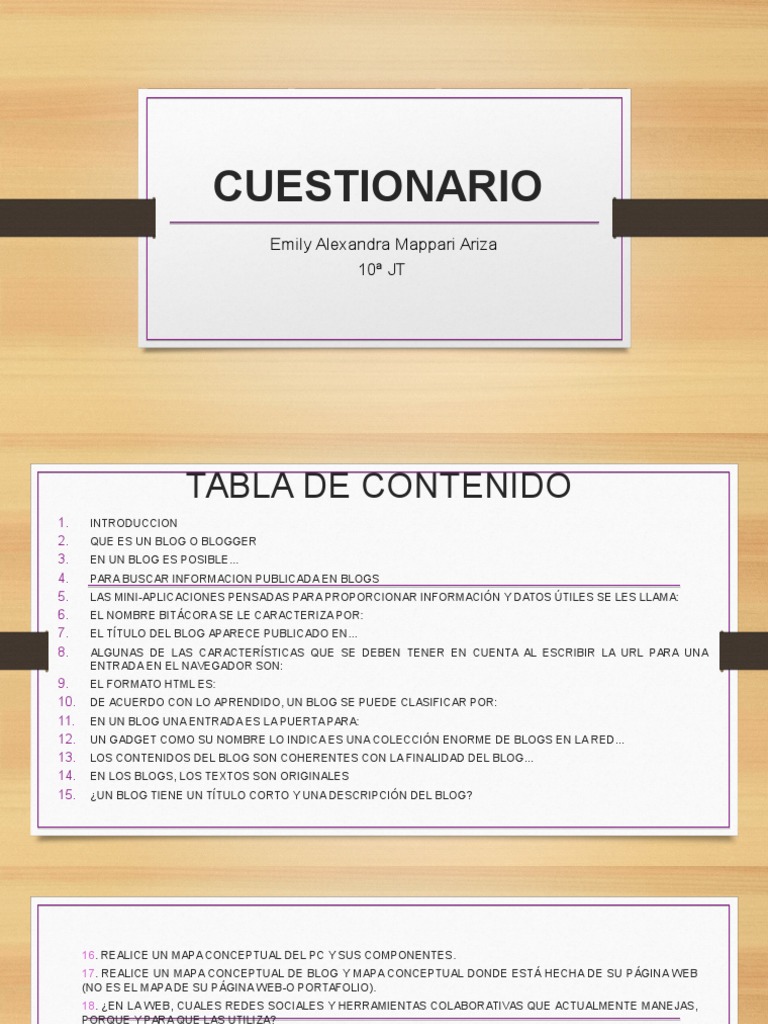 CUESTIONARIO POWERPOINT.pptx | Blog | ciberespacio