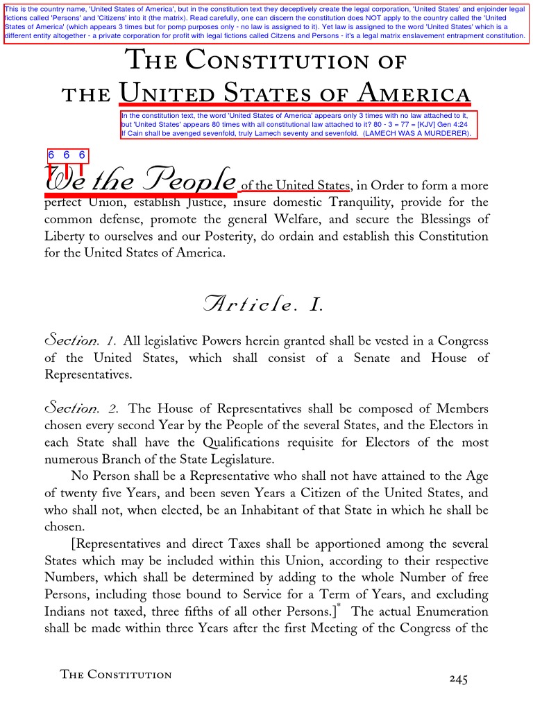 US Constitution (1787) - Exposed | PDF | U.S. State | United States ...