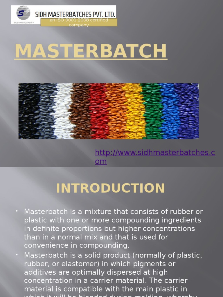 Masterbatches Manufacturing in India | PDF | Fibers | Plastic