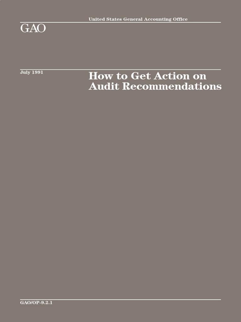Getting Results: A Guide for Auditors to Ensure Effective ...
