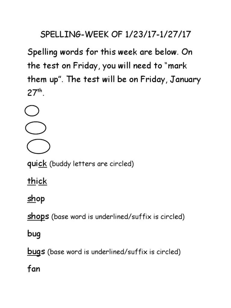 Spelling 20words 201-23 | PDF