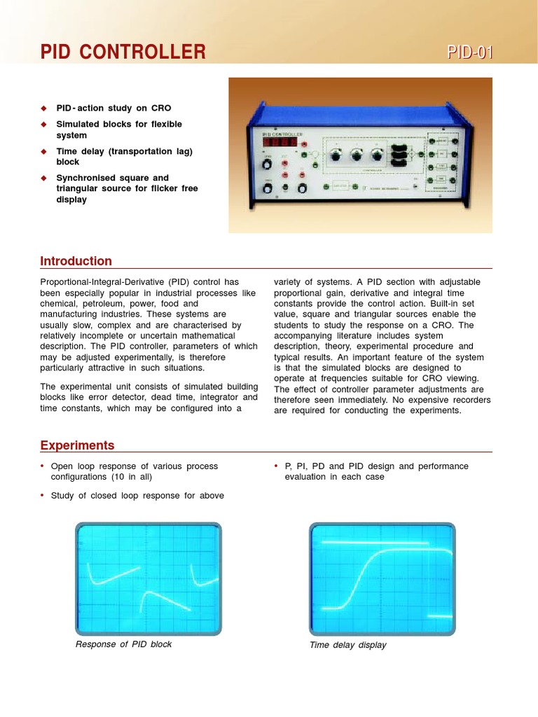 PID Controller Experiments | PDF