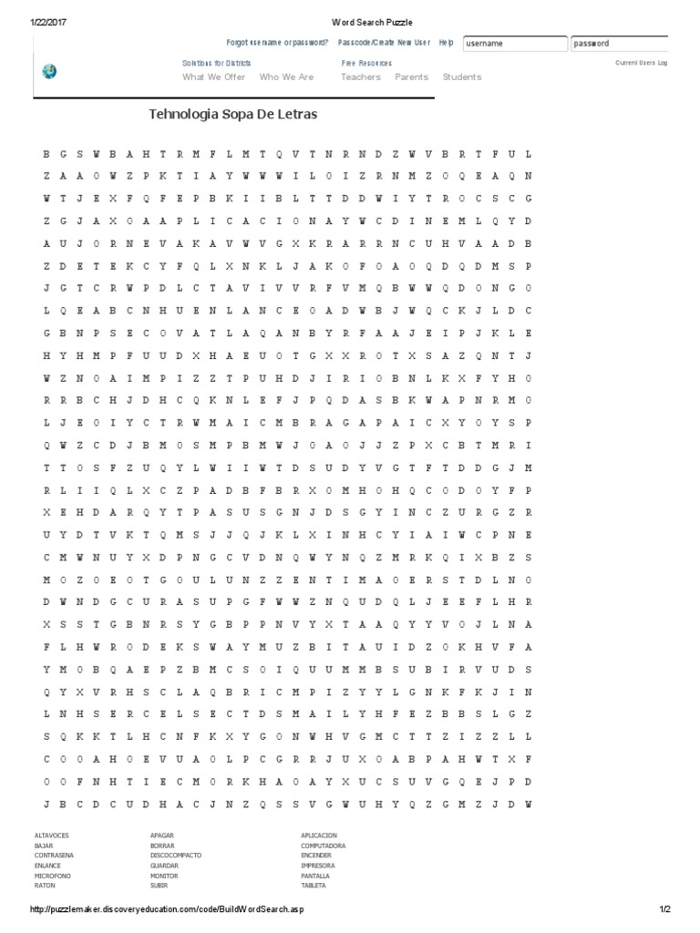 Word Search Puzzle: Tech Terms | PDF | Word Search | Cryptography