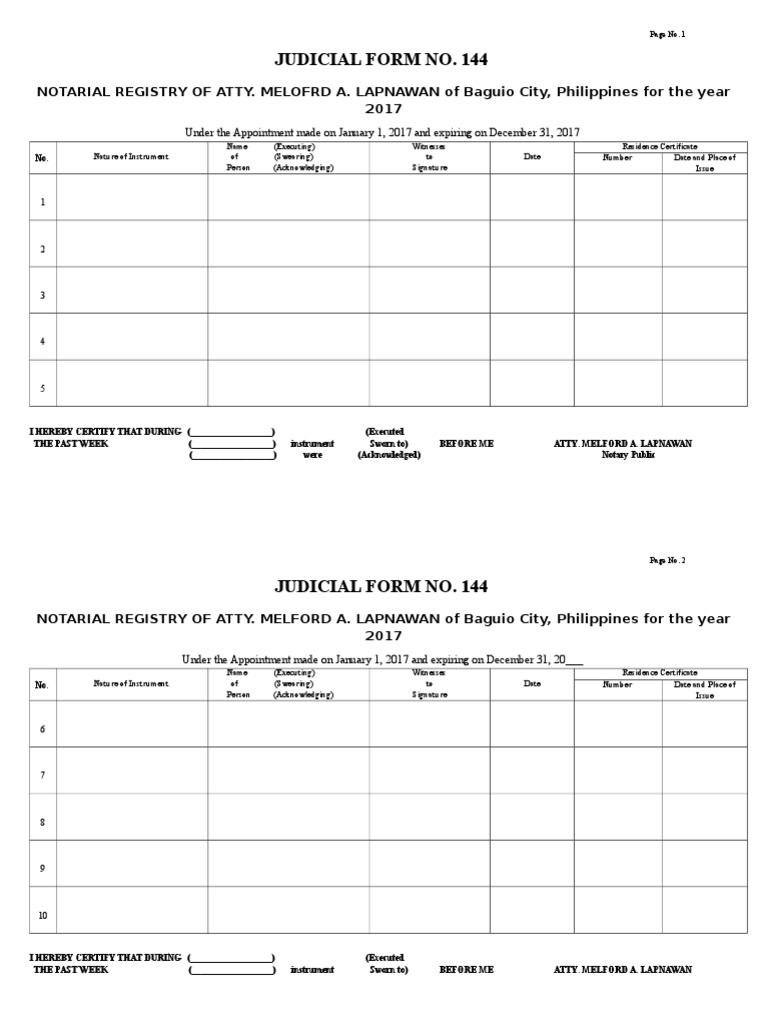 Judicial Form No. 144 100 Pages | PDF | Politics | Social Science