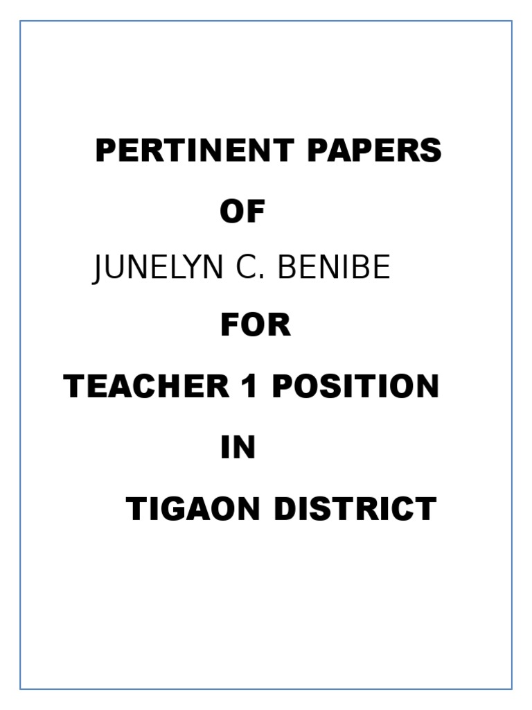 Pertinent Papers | PDF