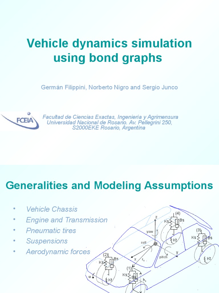 Vehicle Dynamics Simulation Using Bond Graphs: Germán Filippini ...