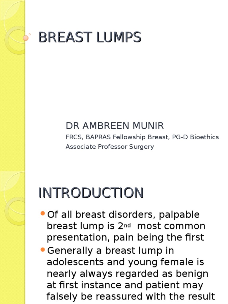 Breast Lumps | PDF | Breast Cancer | Biopsy
