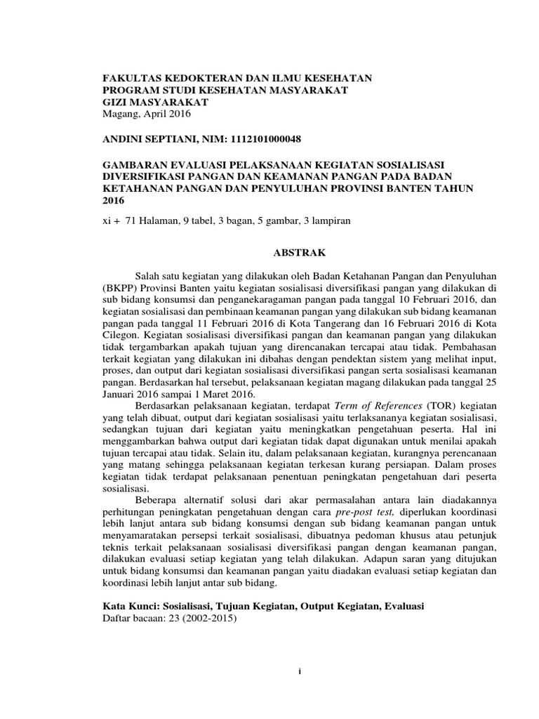 Laporan Magang Revisi Fixxx | PDF