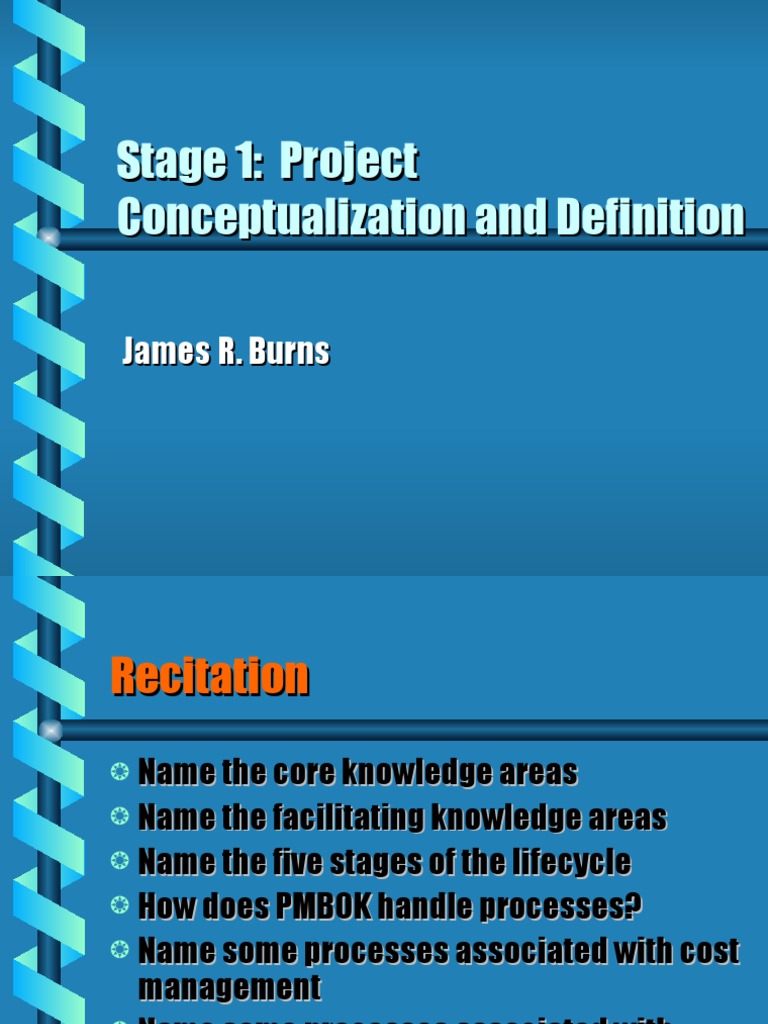 Stage 1: Project Conceptualization and Definition | PDF | Digital ...