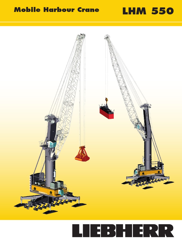 Liebherr LHM 550 Mobile Harbour Crane Data Sheet en 9980-0 | PDF ...