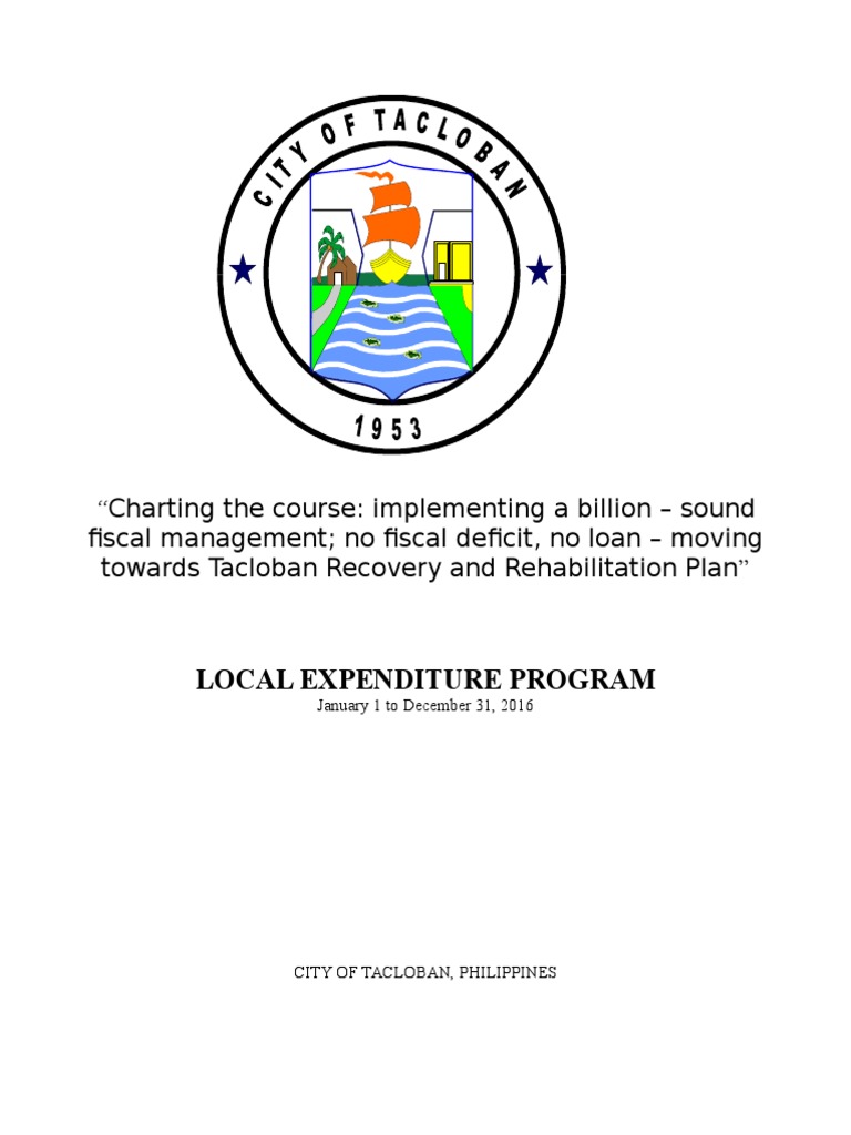 Local Expenditure Program | PDF