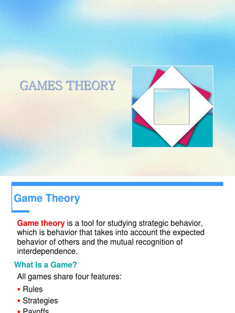 Game Theory - Economics | PDF | Oligopoly | Game Theory