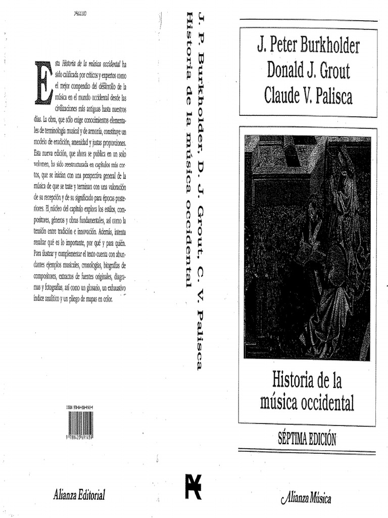 BURKHOLDER, P. GROUT, D. PALISCA, C. - Historia de La Música Occidental ... BURKHOLDER, P. GROUT, D. PALISCA, C. - Historia de La Música Occidental ...
