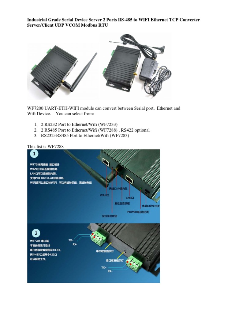 Industrial Grade Serial Device Server | PDF