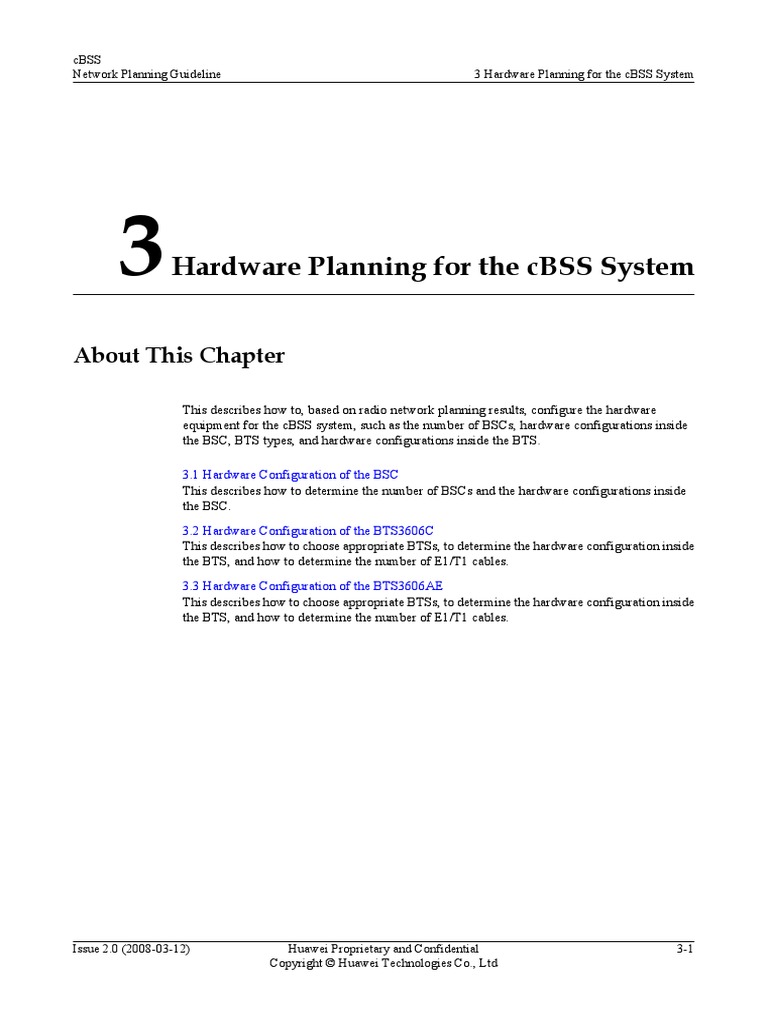 01-03 Hardware Planning For The CBSS System | PDF | Computer Network | Information And ...