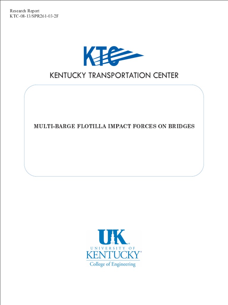 Barge Impact Formula | PDF | Collision | Structural Load