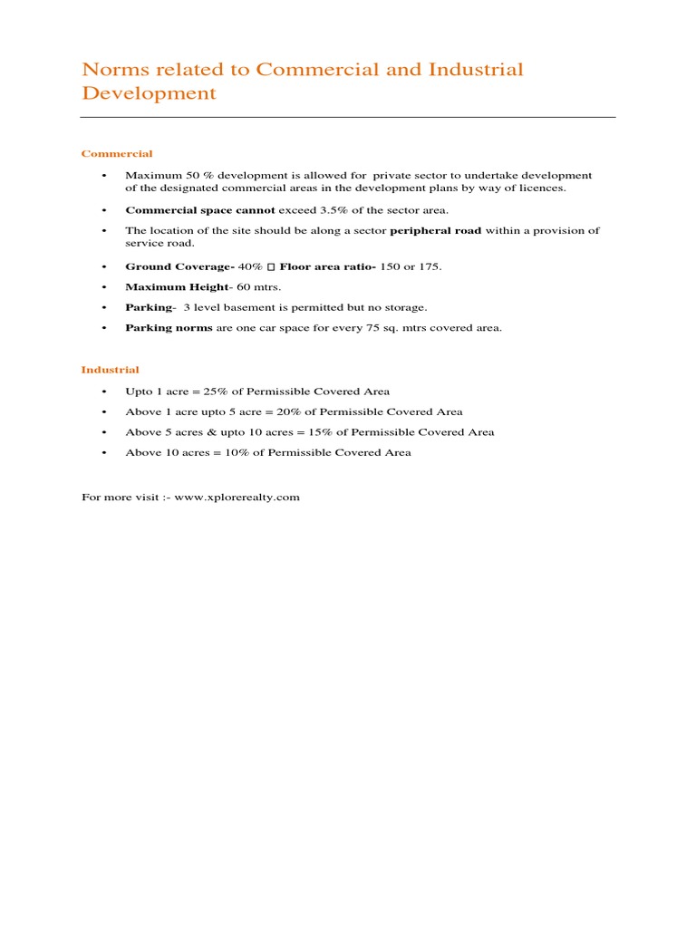 Commercial and Industrial Development | PDF