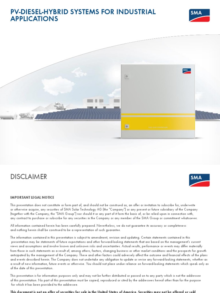 Industrial PV-Diesel Hybrid Systems | PDF | Photovoltaics ...