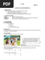 Grade 4 Lesson Plan: Types of Fractions | PDF | Fraction (Mathematics ...