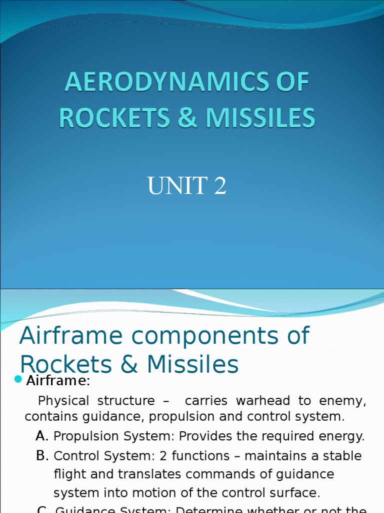 UNIT 2 - 3 Rocket and Missiles | Download Free PDF | Missile | Cruise ...